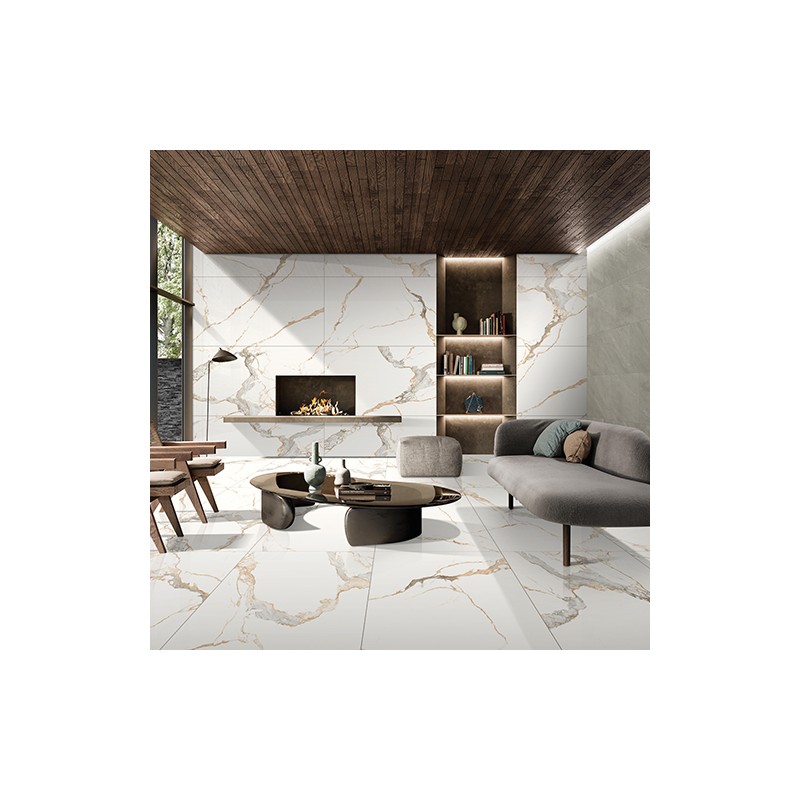 Athens Gold 60x120 cm tegel Marmer effect